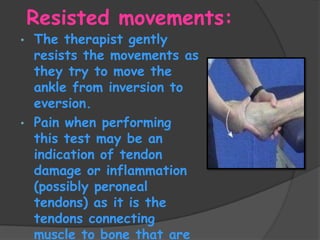 Ankle Sprains | PPTX