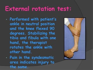 Ankle Sprains | PPTX