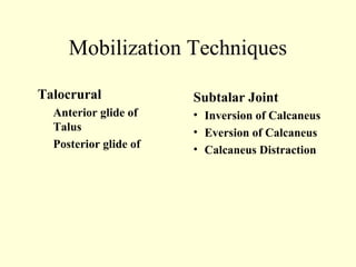 Ankle Mobility Presentation | PPT