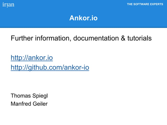 Ankor Presentation @ JavaOne San Francisco September 2014 | PPTX | Web Development | Internet