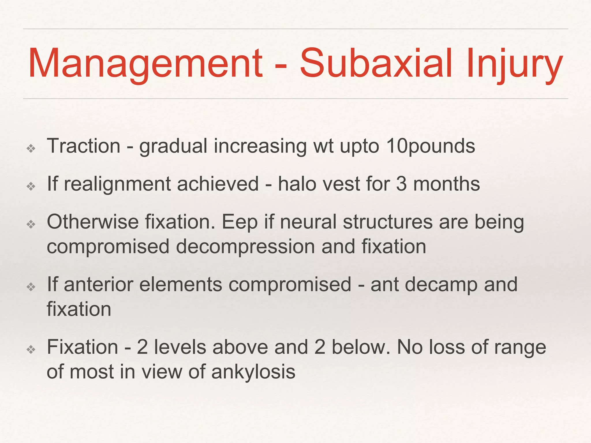 Ank spond cervical injury ppt | PPT