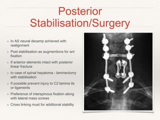 Ank spond cervical injury ppt | PPT