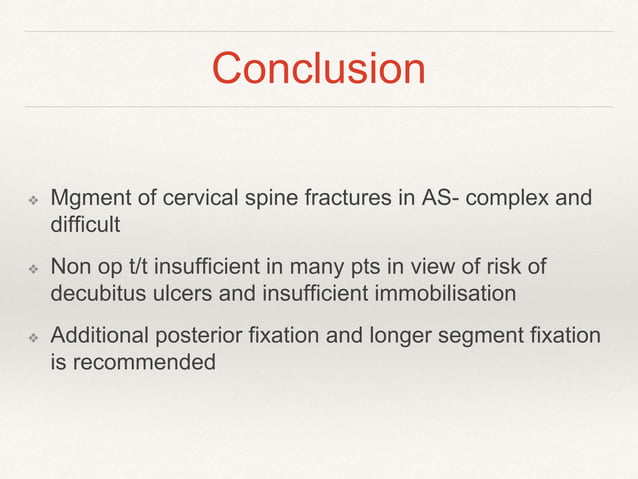 Ank spond cervical injury ppt | PPT