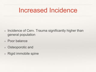 Ank spond cervical injury ppt | PPT