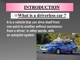 Driverless Car | PPT