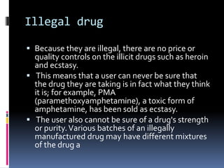 Drugs classification, laws, types | PPTX