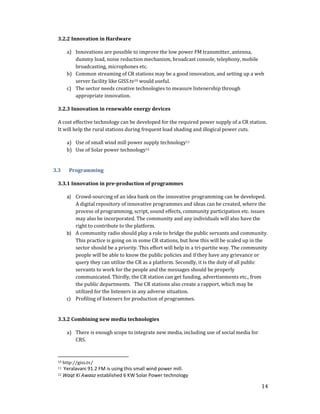 Innovations in Community Radio | PDF