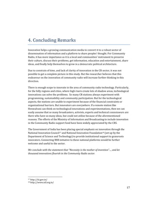 Innovations in Community Radio | PDF