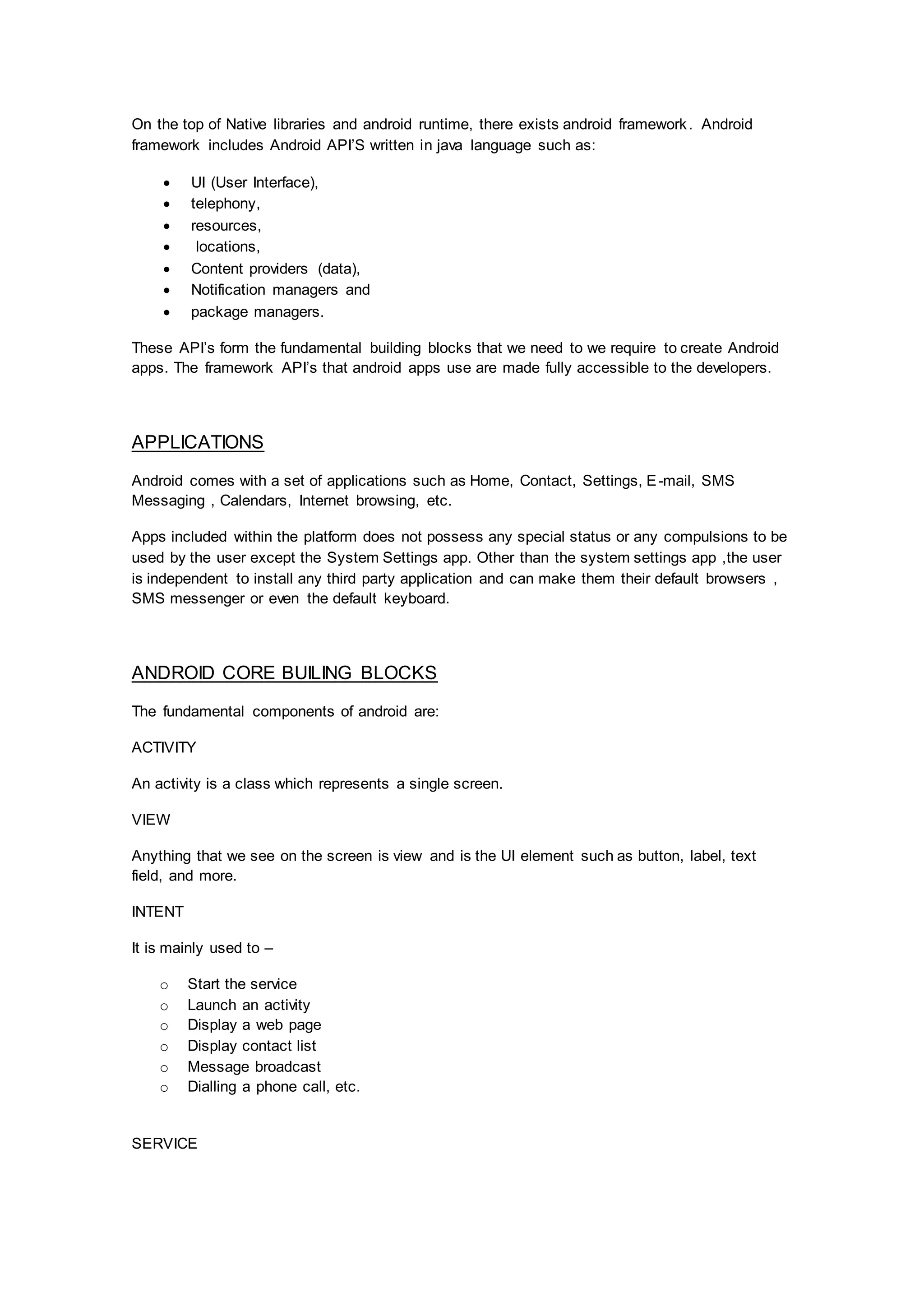 Android Architecture And Working Pdf