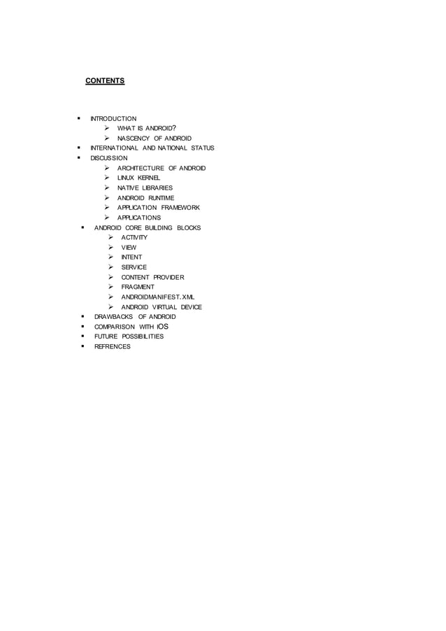 Android Architecture And Working Pdf