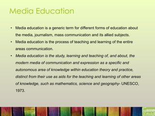 Media Education through Open and Distance Learning in India | PPTX