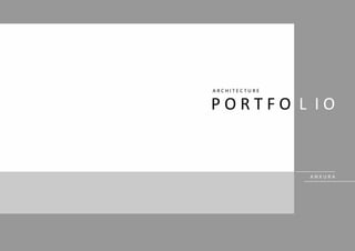 Simple Architecture Portfolio Cover