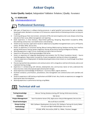 Senior Quality Analyst | DOCX