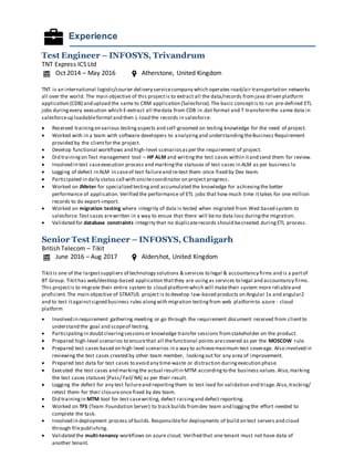 Senior Quality Analyst | DOCX