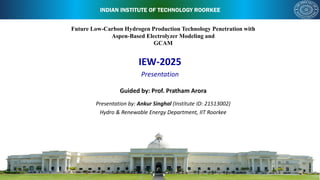 Future Low-Carbon Hydrogen Production Technology Penetration with Aspen ...