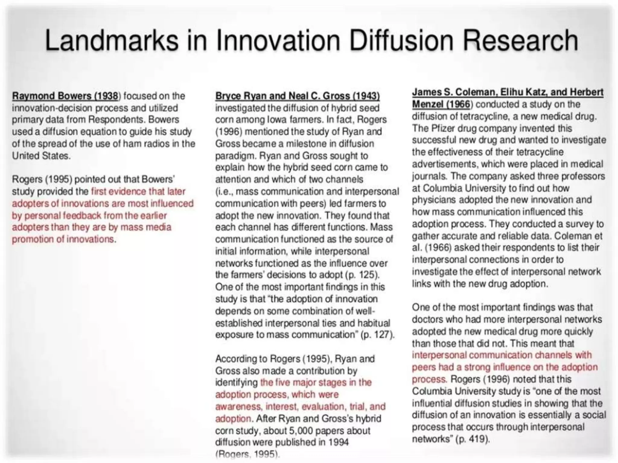 Tradition of research on diffusion | PPTX