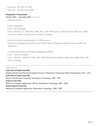 Ankur Patel CV | PDF