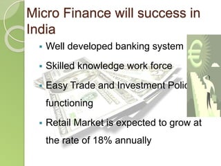 micro finance in india | PPTX