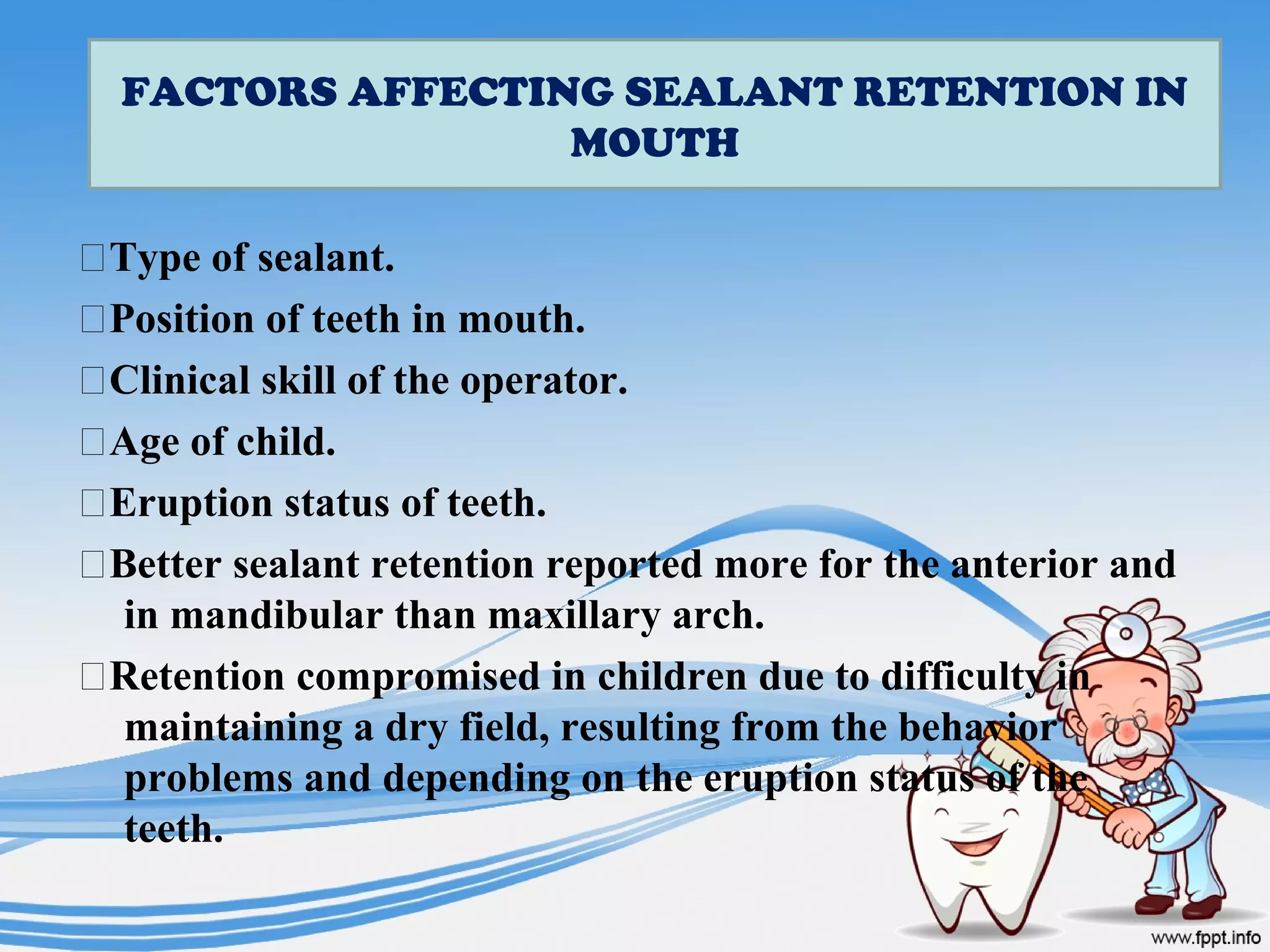 PIT AND FISSURE SEALANTS- PUBLIC HEALTH DENTISTRY | PPT