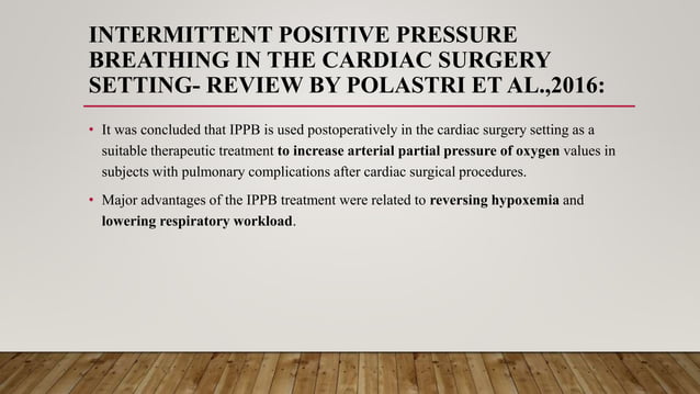 IPPB | PPTX | Lung and Respiratory Health | Diseases and Conditions