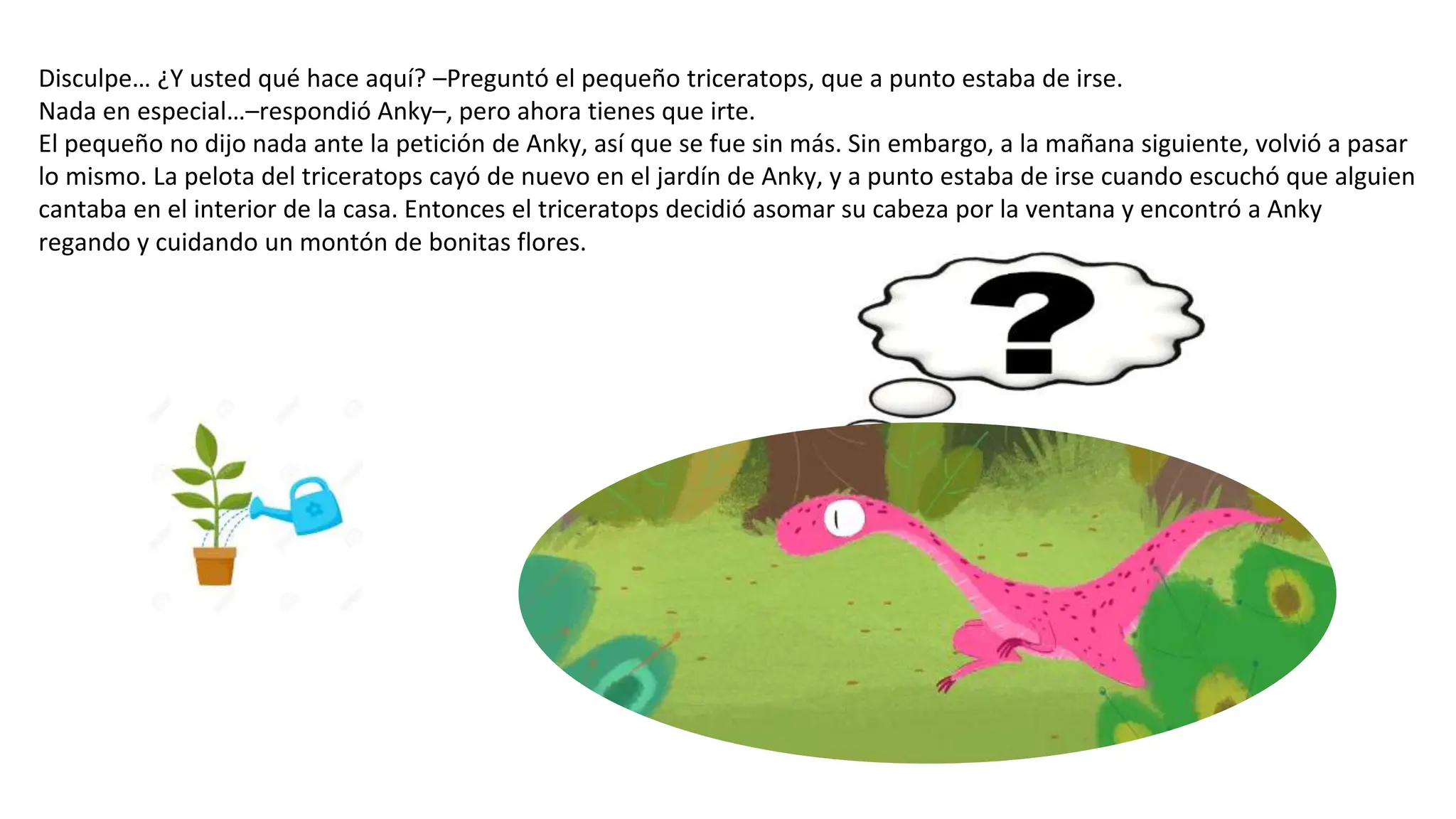 anky dino el dinosaurio, comprensión de lectura | PPT