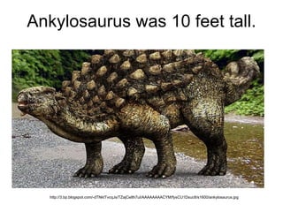 Ankylosaurus | PPT