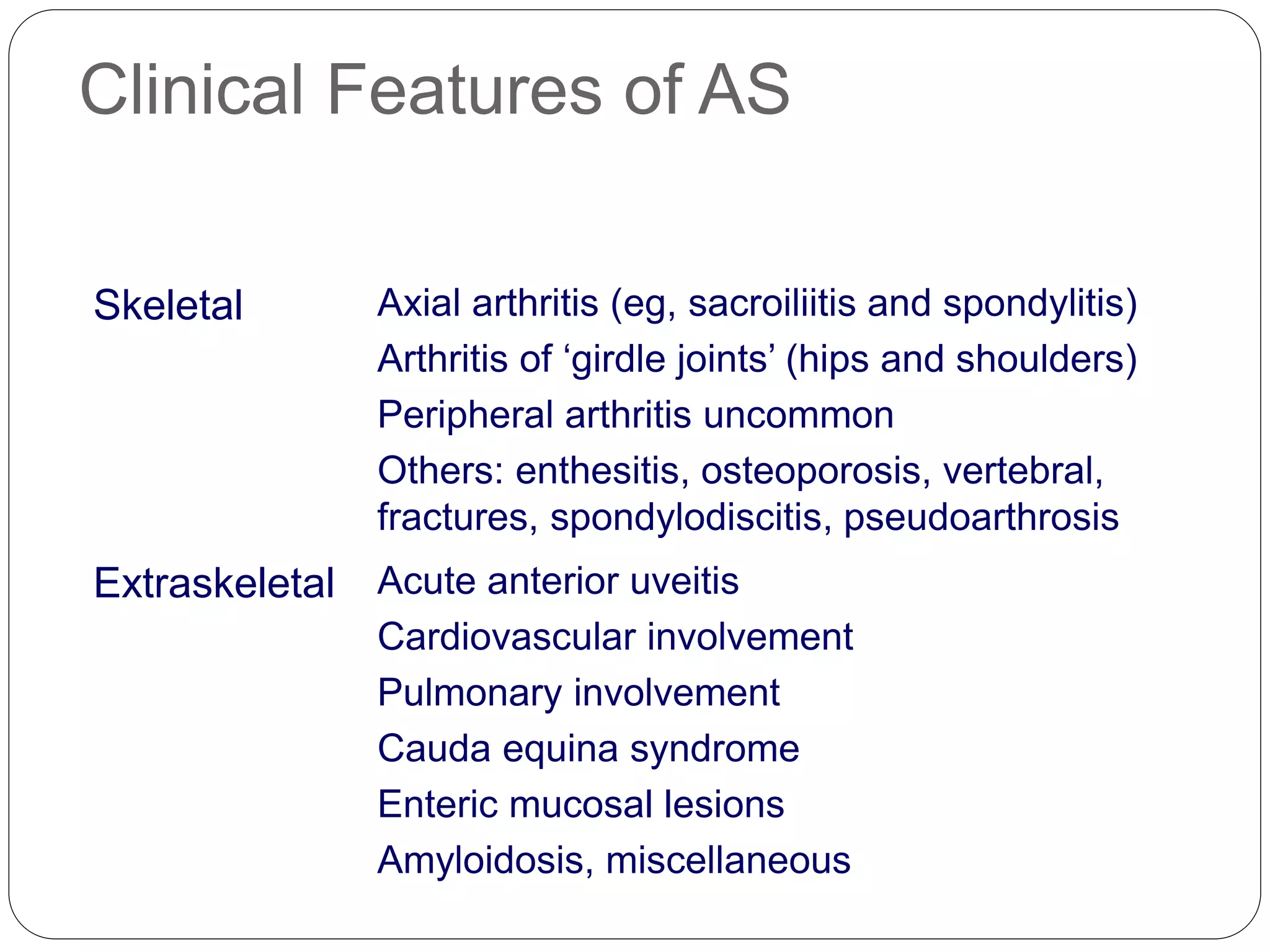 Ankylosing spondylitis. (ben) | PPTX