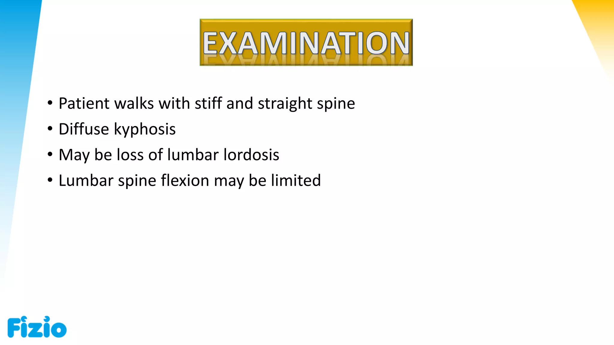 Ankylosing Spondylitis - Fizio | PPTX | Death, Injury, or Military ...