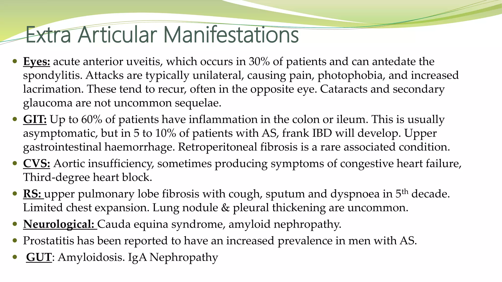 Ankylosing spondylitis | PPTX