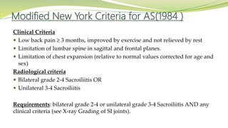 Ankylosing spondylitis | PPTX