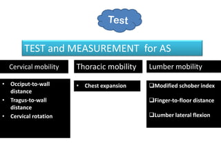 Ankylosing spondylitis UG lecture | PPTX