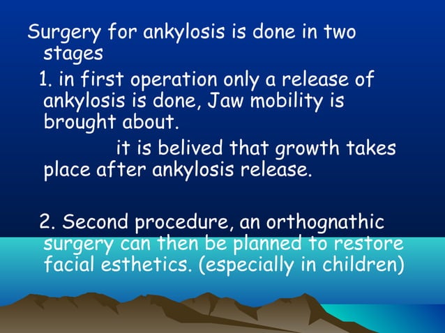 Ankylosis of tmj__oral_surgery_ new | PPT | Death, Injury, or Military ...