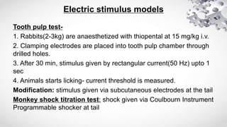 Anlalgesic activity and its classification | PPTX