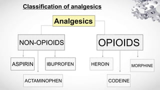 Anlalgesic activity and its classification | PPTX