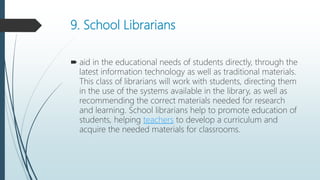An librarian | PPTX