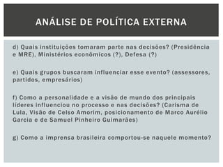 Análise risco político e política externa | PPT