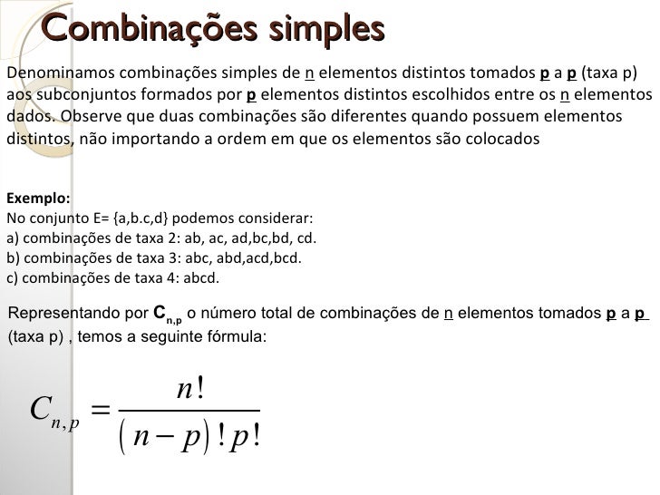 Análise combinatória