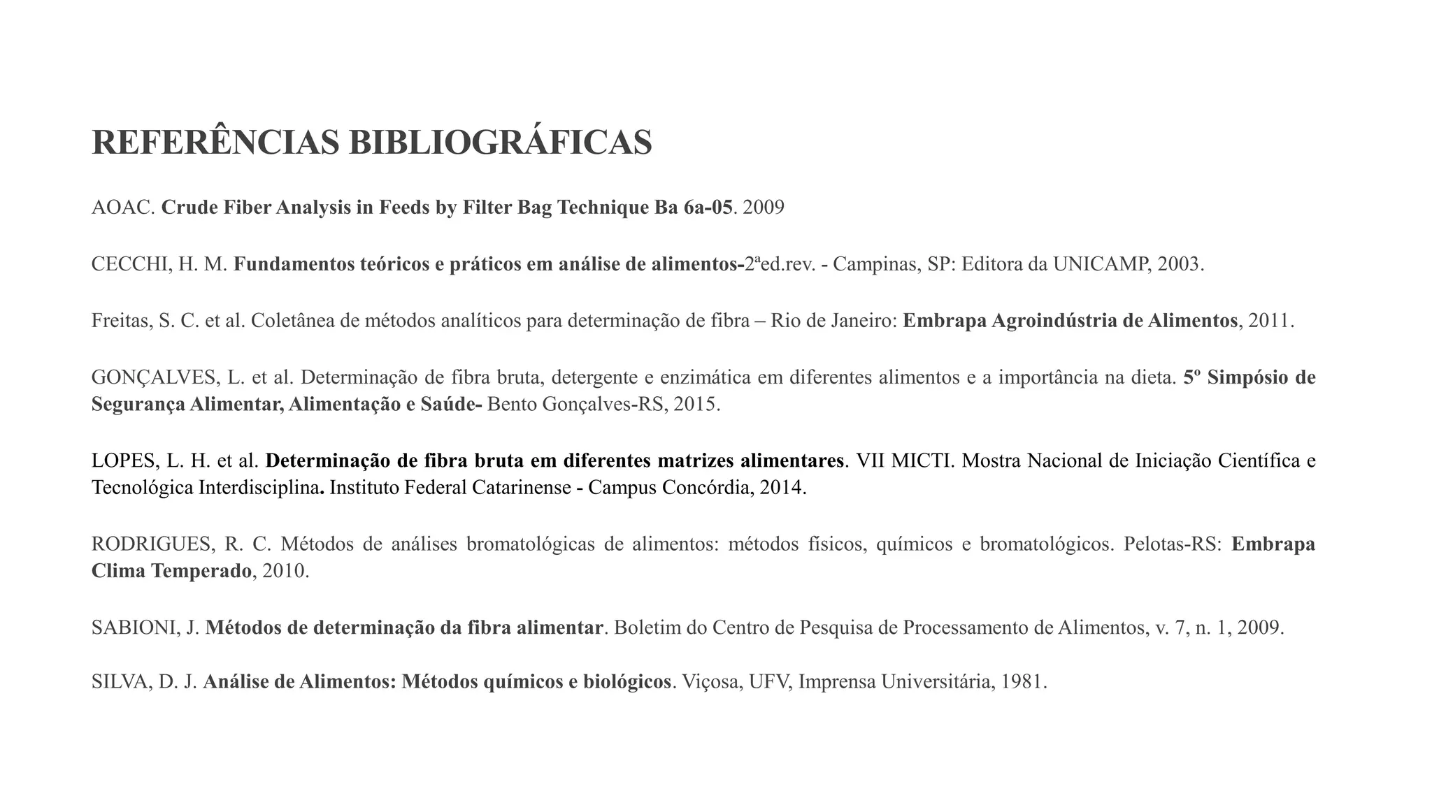 Análise de Fibra Bruta por diferentes Metodologias | PPTX | Nutrition ...