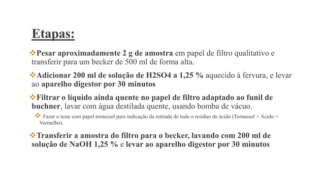 Análise de Fibra Bruta por diferentes Metodologias | PPTX | Nutrition ...