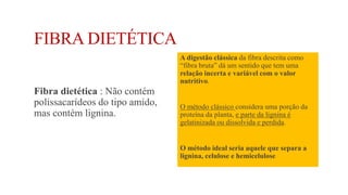 Análise de Fibra Bruta por diferentes Metodologias | PPTX