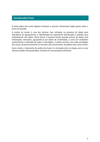 Análise de Clusters - White Paper ELOGroup | PDF