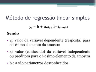Análise de regressão linear | PPT