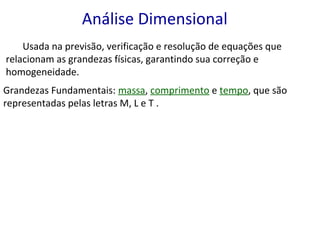 Análise dimensional | PPT
