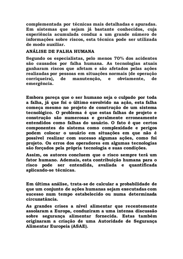 Análise preliminar de risco | PDF