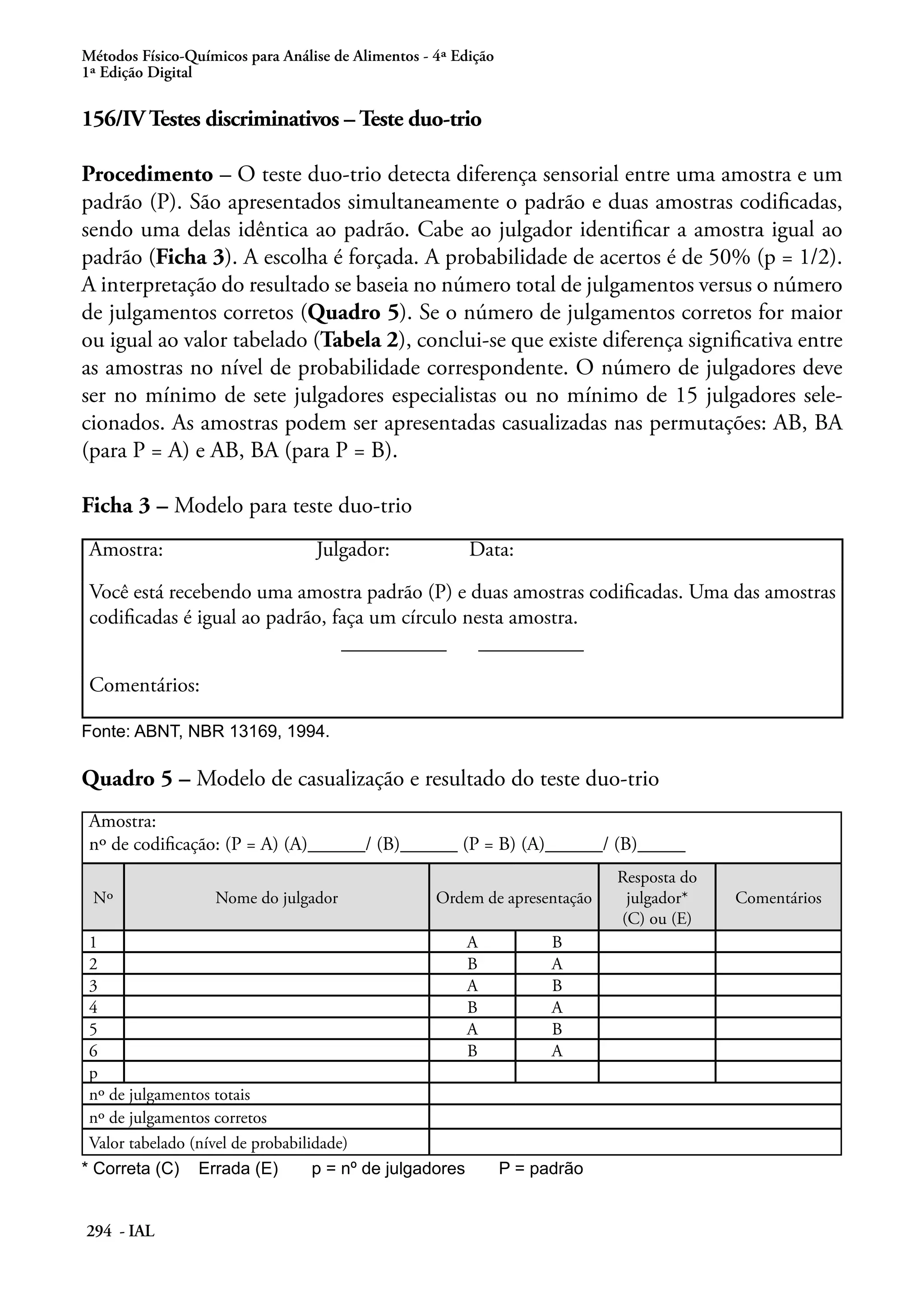 Análise sensorial cap6 ial | PDF