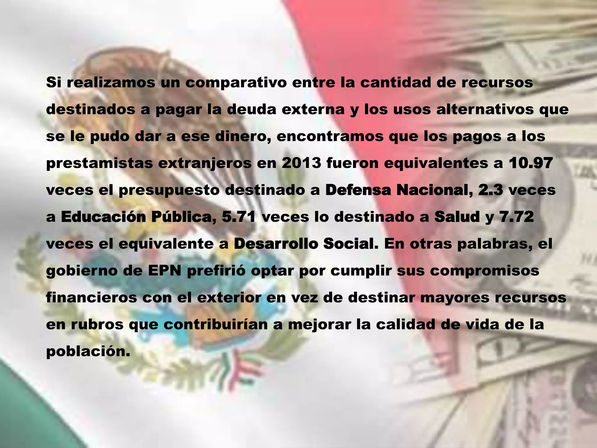 Análisis De La Deuda Externa De México Diapositiva Ppt