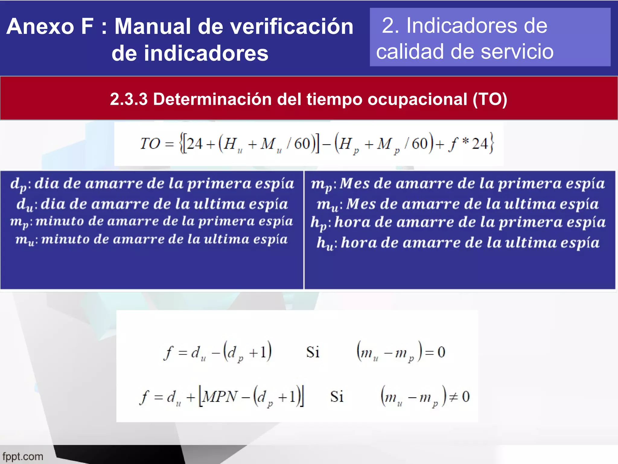 Análisis del anexo F de la concesión de CONTECOM | PPT