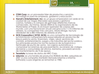 Análisis Caso CDW y Harrah´s Entertainment - GrupoAuditores1A | PPTX
