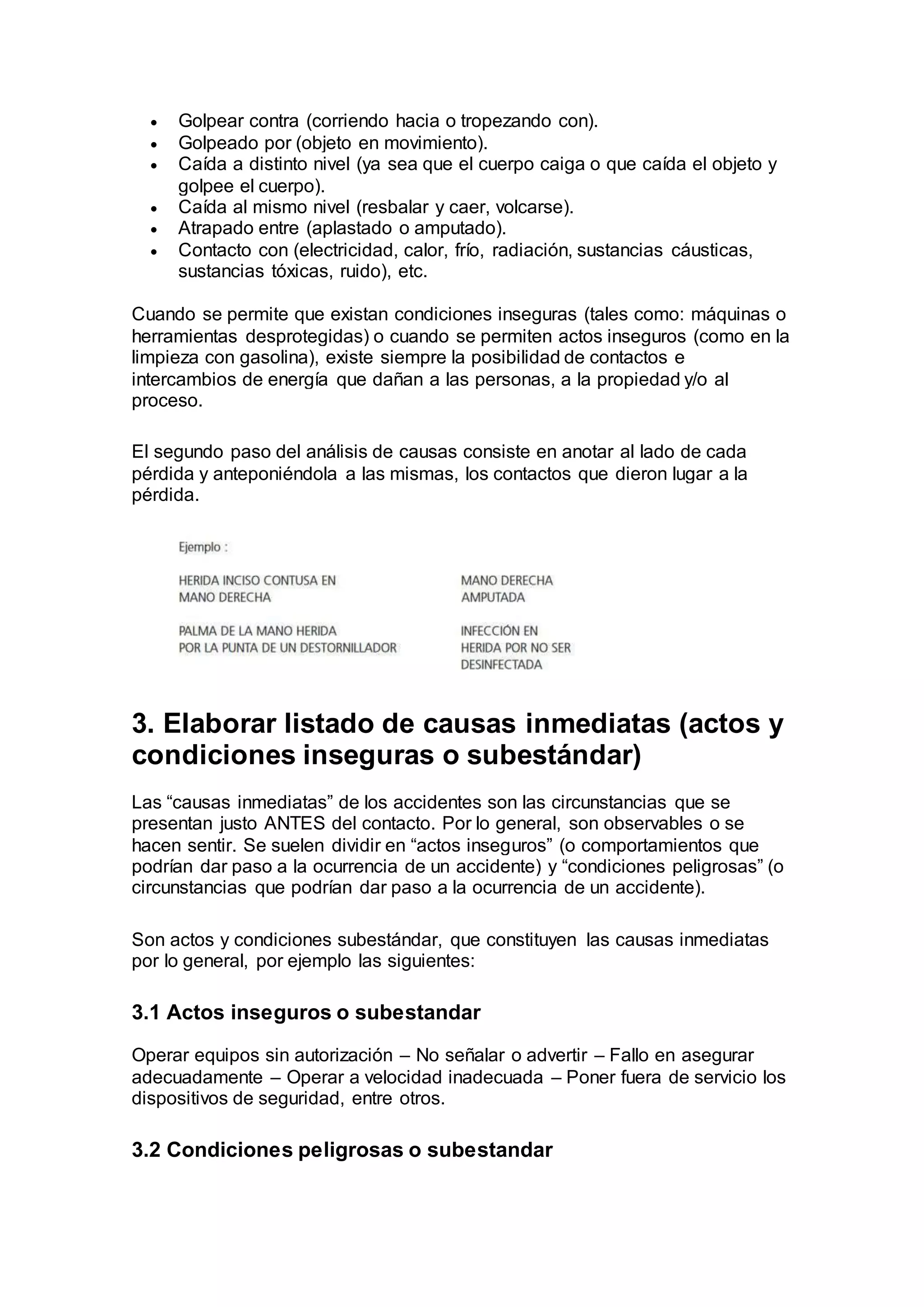 Análisis de causalidad de pérdidas | DOCX