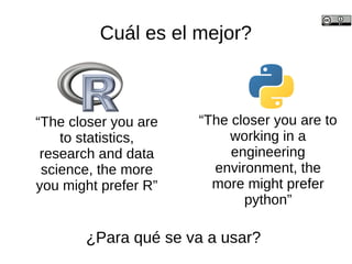 Análisis de datos: R vs Python | PPT